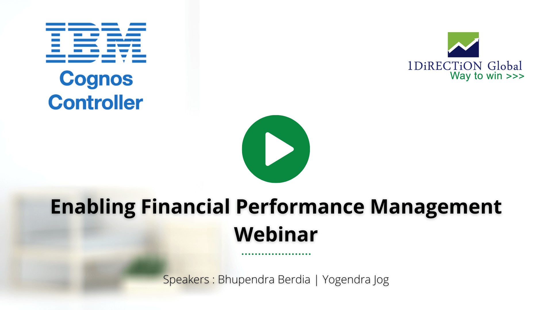 IBM Cognos Controller - 1Direction Global
